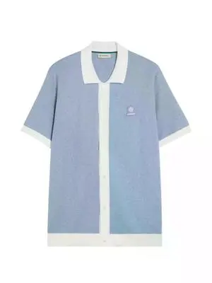 SANDBANKS Contrast-trim Logo-patch Shirt