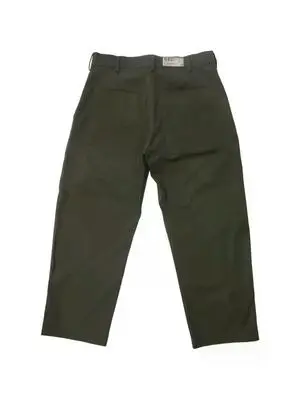 HTC LOS ANGELES Stud-embellished Baggy-fit Trousers - Green