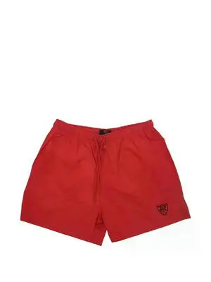 HTC LOS ANGELES Logo-patch Drawstring Swim Shorts - Red