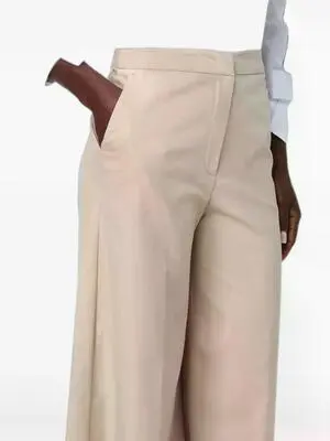 HANITA Pressed-crease Wide-leg Trousers