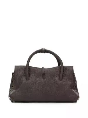 ZANELLATO Stud-embellished Leather Tote Bag