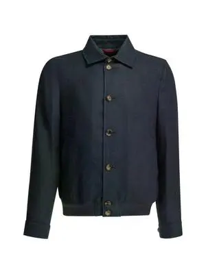 Brunello Cucinelli Button-down Shirt Jacket - Blue
