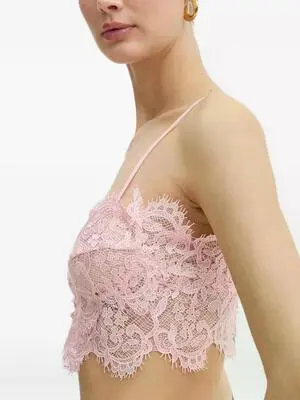 Bardot Linella Lace-trim Crop Top