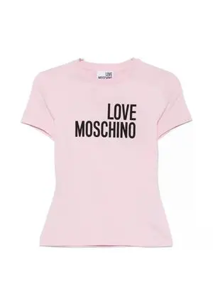 Moschino Logo-print T-shirt - Pink