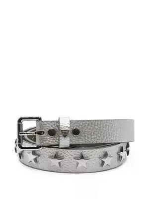 HTC LOS ANGELES Star-stud Belt - Silver
