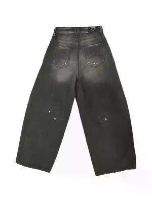 HTC LOS ANGELES Faded-effect Wide-leg Jeans