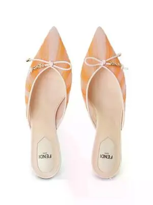 Fendi Bow-detail Pointed-toe Pumps
