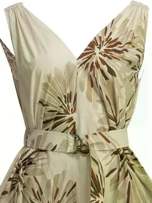 Brunello Cucinelli Floral-print Midi Dress