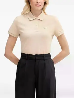 Lacoste Logo-patch Piqué Polo Shirt - Neutrals