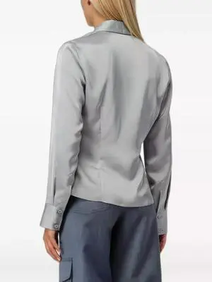 HANITA Twist-detail Crepe Blouse