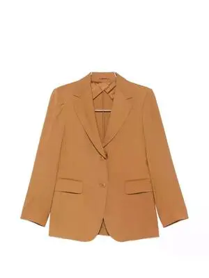 Max Mara Single-breasted Notched-lapels Blazer - Neutrals