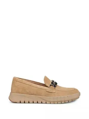 Geox Flextride Chain-link Suede Loafers