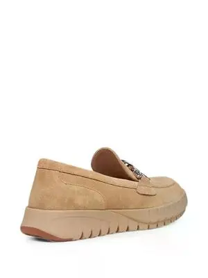 Geox Flextride Chain-link Suede Loafers