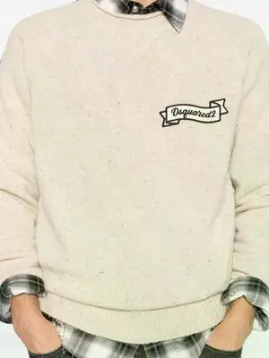 Dsquared2 Logo-patch Raglan-sleeve Sweater
