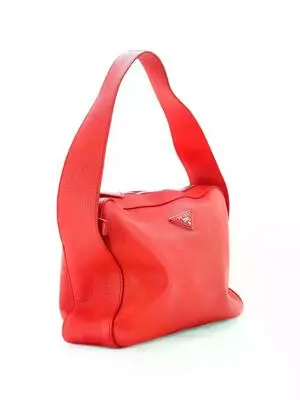Prada Vitello Daino Top Zip Shoulder Bag