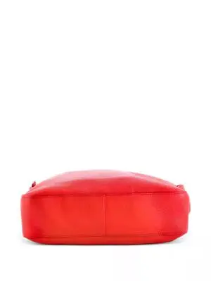 Prada Vitello Daino Top Zip Shoulder Bag - Red
