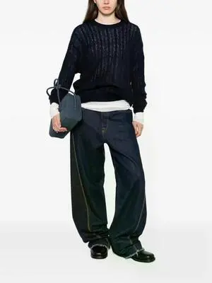 LISA YANG Amabel Open-knit Long-sleeve Jumper