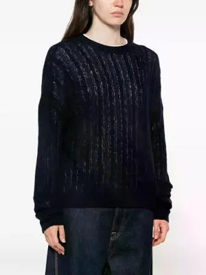 LISA YANG Amabel Open-knit Long-sleeve Jumper