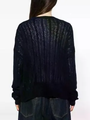 LISA YANG Amabel Open-knit Long-sleeve Jumper