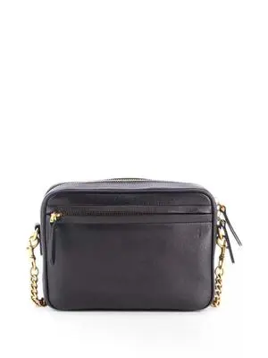 Valentino Garavani Viva Superstar Chain Leather Small Crossbody Bag - Black