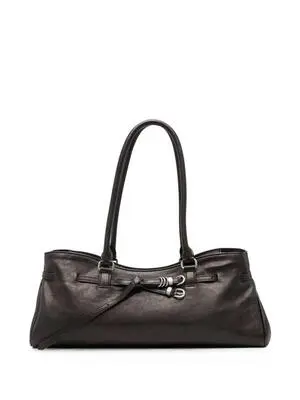 MARGESHERWOOD Belt Detail Shoulder Bag - Black