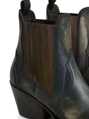 MAGLIANO X Dsquared2 Distressed Leather Ankle Boots