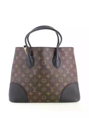 LOUIS VUITTON Flandrin Monogram Canvas And Leather Tote Bag - Black