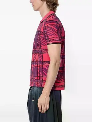 VIVIENNE WESTWOOD Abstract-patterned Short-sleeved Polo Shirt