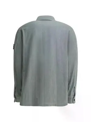 Stone Island Compass-motif Corduroy Shirt Jacket