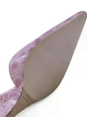 NOTABENE Crocodile-effect Pointed-toe Sandals