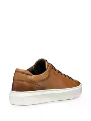 Geox Deiven Logo-debossed Leather Sneakers