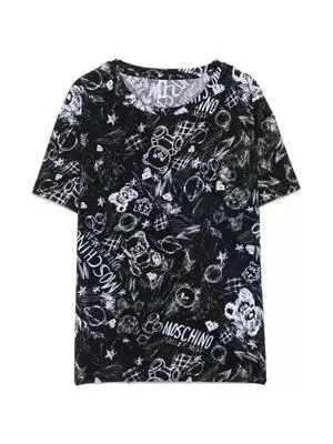 Moschino Graphic-print T-shirt - Black