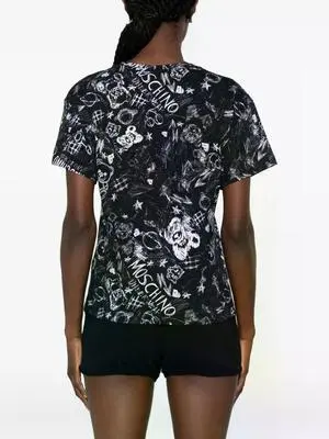Moschino Graphic Print Crewneck T-shirt