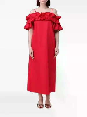 HANITA Ruffled Off-shoulder Dress