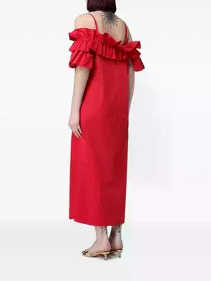 HANITA Ruffled Off-shoulder Dress