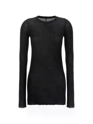 Rick Owens Ribbed Long-sleeve T-shirt - Black
