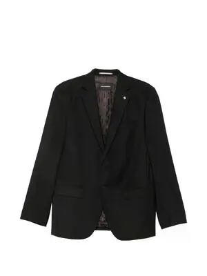 Karl Lagerfeld Single-breasted Buttoned Blazer - Black