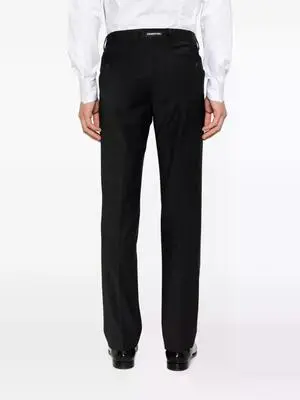 Karl Lagerfeld Pressed-crease Belt-loop Trousers