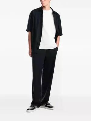 Emporio Armani Jersey T-shirt With Micro Eagle Embroidery