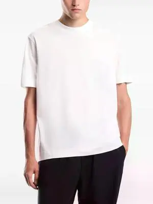 Emporio Armani Jersey T-shirt With Micro Eagle Embroidery