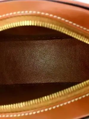 Celine Triomphe Oval Leather Mini Crossbody Bag