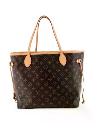 LOUIS VUITTON Neverfull Nm Monogram Canvas Mm Tote Bag - Brown