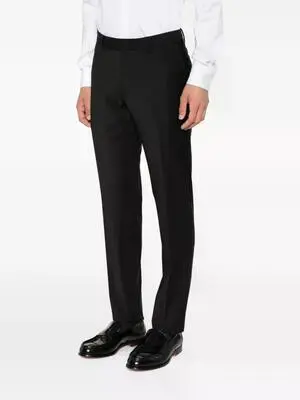 Karl Lagerfeld Satin-trim Tailored Trousers