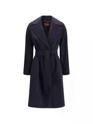 Max Mara Dravenna Belted Coat - Blue