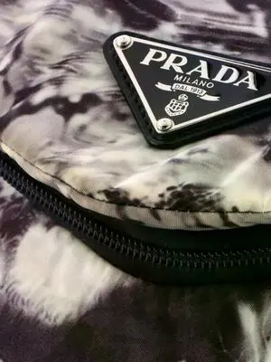 Prada Printed Nylon Backpack