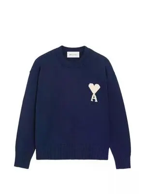 AMI Paris De Coeur Sweater - Blue