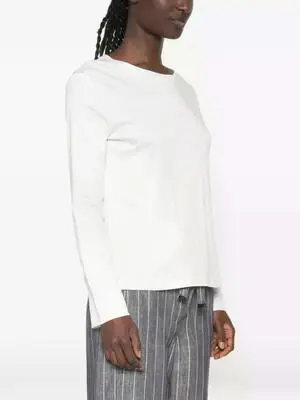 Max Mara Logo-embroidered Long-sleeve T-shirt