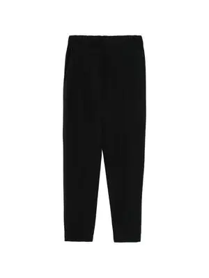 Antonelli Firenze Elasticated-waist Tapered Trousers - Black