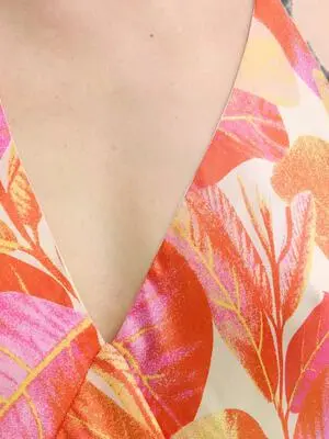 Bardot Yve Leaf-print Halterneck Maxi Dress