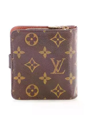 LOUIS VUITTON Compact Zippe Wallet Monogram Canvas Small Wallets - Brown